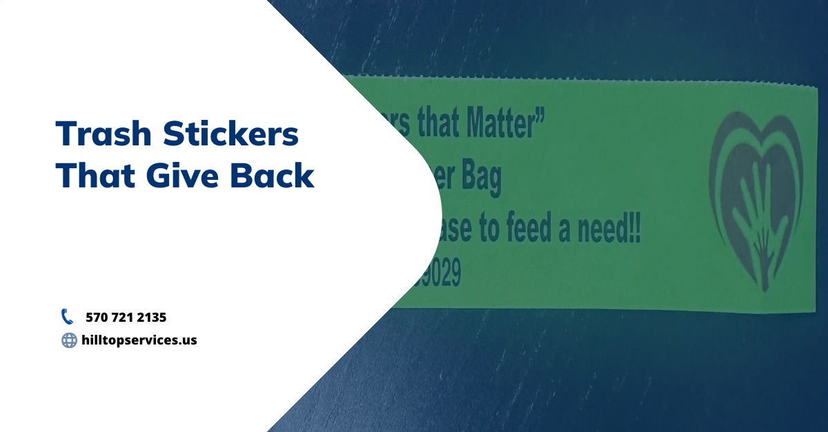 Trash Stickers That Give Back